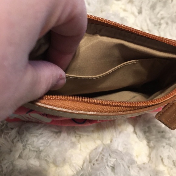 Coach | Bags | Beautiful Coach Coral Wristlet Leather Top | Poshmark